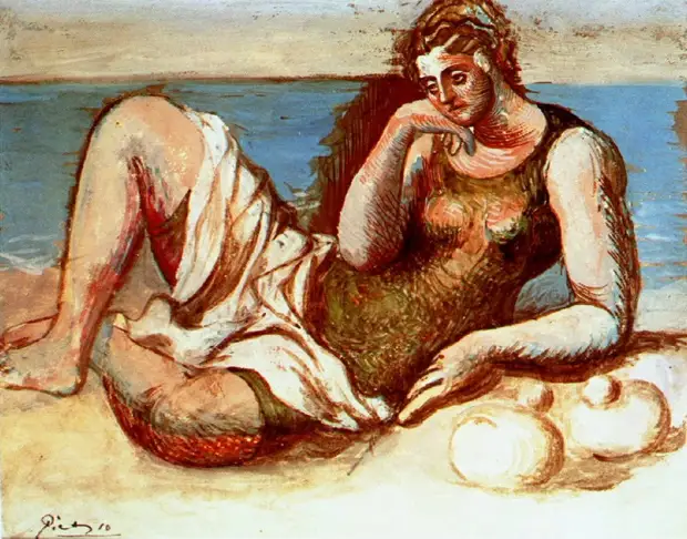 Pablo Picasso. Bather. 1908 gore