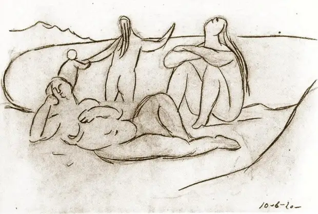 Pablo Picasso. Suplejad ja lapsed. 1920 aasta