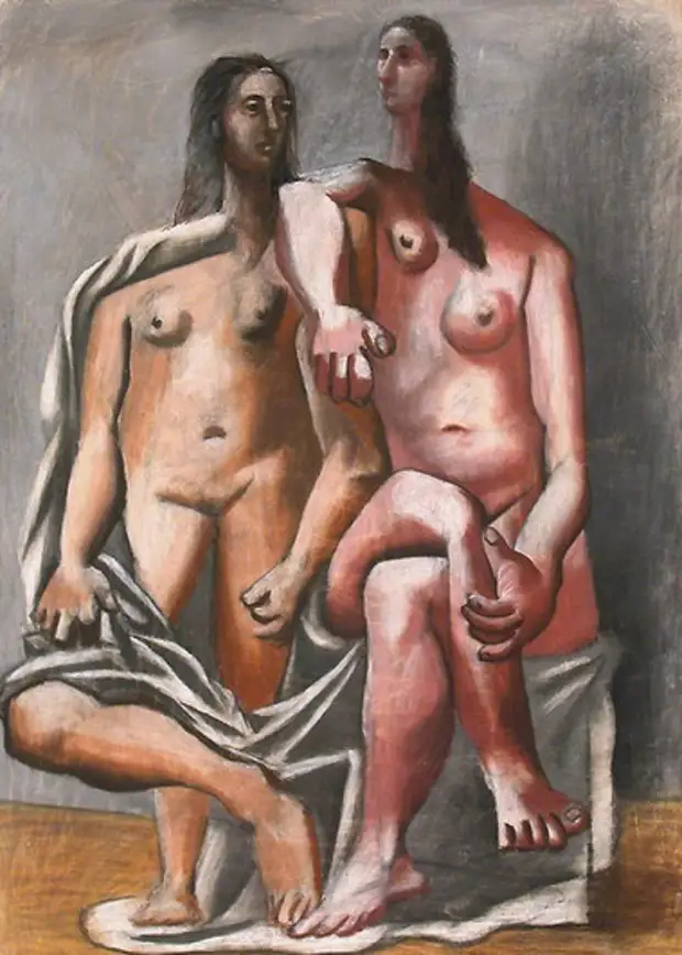 Pablo Picasso. Dous bañistas. 1920 anos