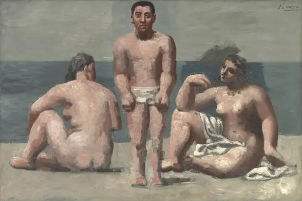 Pablo Picasso. Kúpajúci a kúpajúci sa. Rok 1921