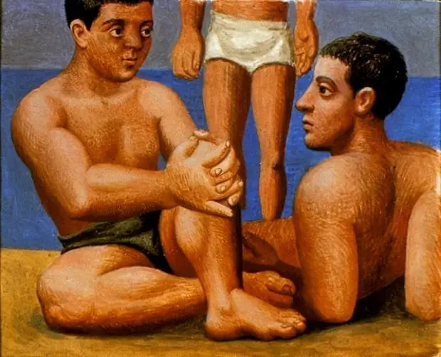 Pablo Picasso. Dous bañistas 1.1921