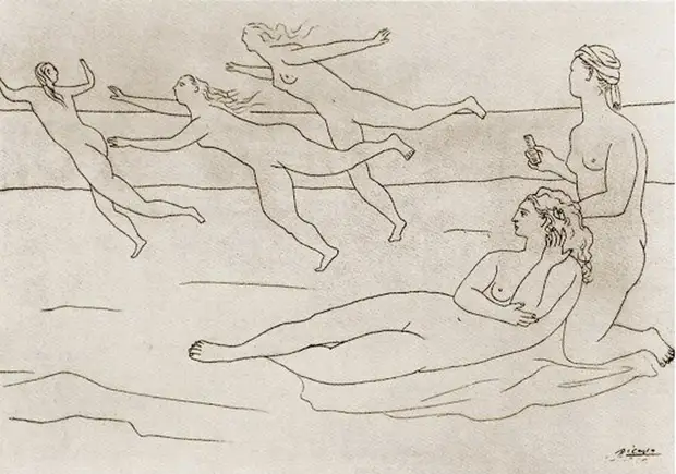 Pablo Picasso. Bañistas 1.1921