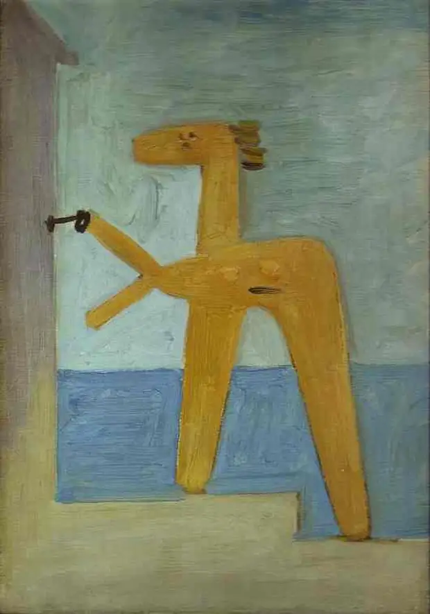 Pablo Picasso. Baño abrindo un posto. 1928 ano