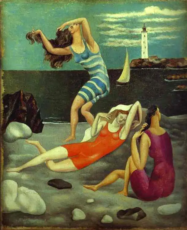 Pablo Picasso. Bathers. Blwyddyn 1918