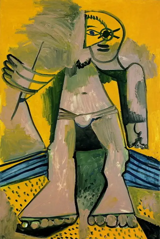 Pablo Picasso. Banyista de peu. 1971 any