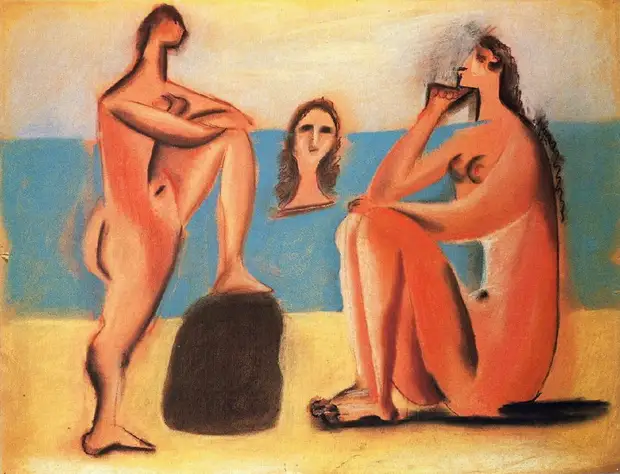 Pablo Picasso. Tres banyistes 2.1920