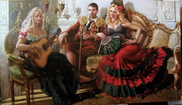 Artist Oleg Turchin - daular kyau da zanen asali