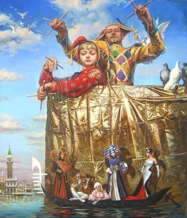 Artist Oleg Turchin - daular kyau da zanen asali