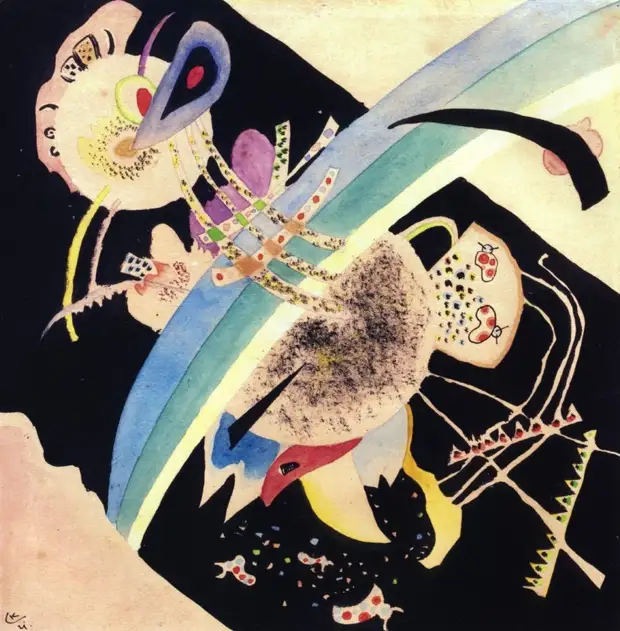 Menininkas Wassily Kandinsky. Tapyba. Piešinio eskizas