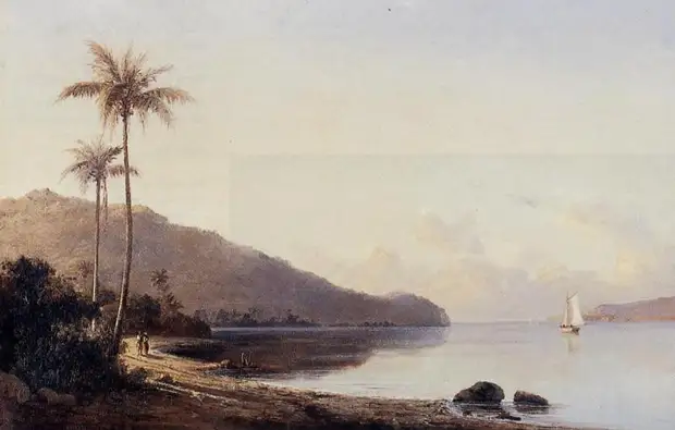 A Creek in Saint Thomas, Antilles. (1856). Піссарро, Каміль