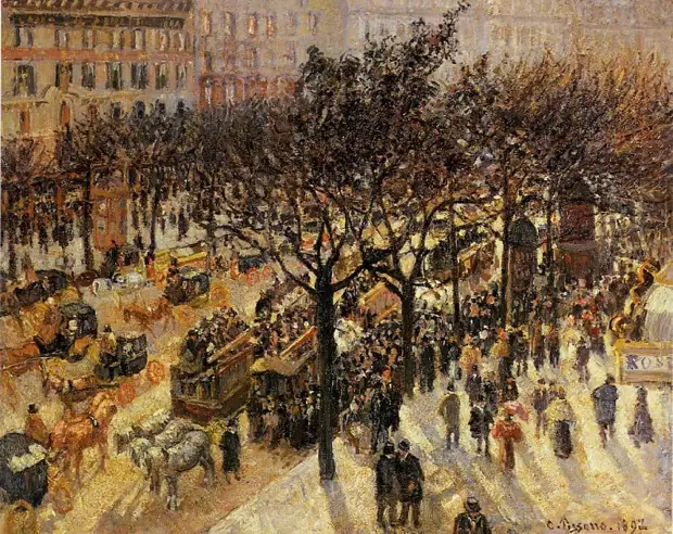 Boulevard des Italiens - Afternoon. (1987). Піссарро, Каміль