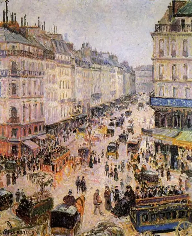 Rue Saint-Lazare. (1893). Pissarro, Camille