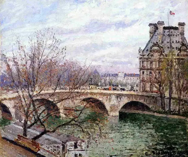 O le Pont Royal ma le Pavillion de Flore, 2 1903. Pissarro, Camille