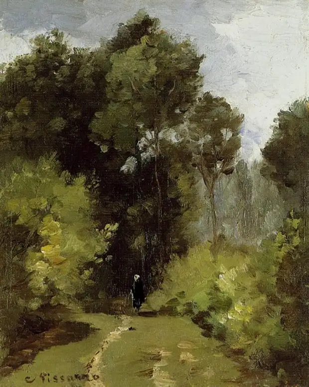 A cikin Woods. (1864). Pissarro, Camille