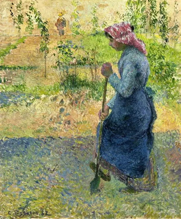 Paysanne Bkchant. (1882). Pissarro, Camille