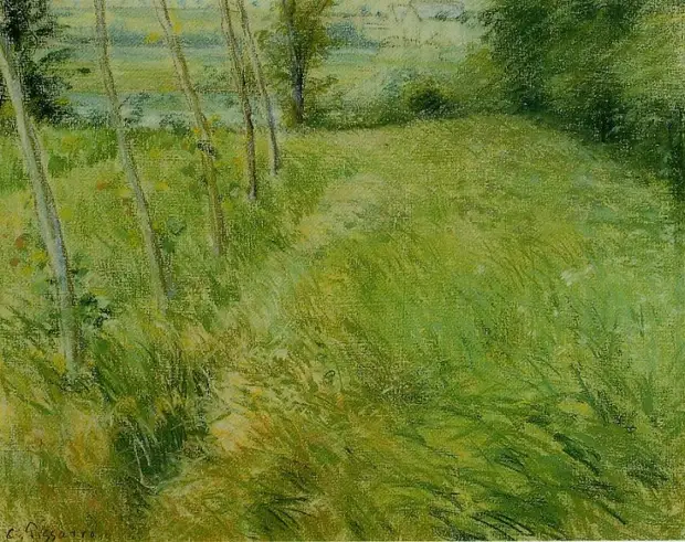 Paysage à Pontoise. (1882). Pissarro, Camille