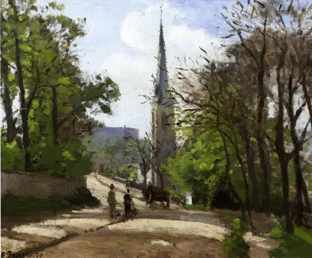 St. Crkva Stephens, Donji Norwood. (1870). Pissarro, Camille