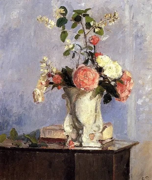 Boeket bloemen. Pissarro, Camille