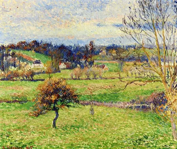 Sawah di Eragny. (1885). Pissarro, Camille