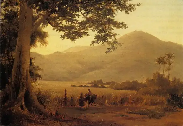 Antilian Landscape, St. Thomas. (1856). Піссарро, Каміль