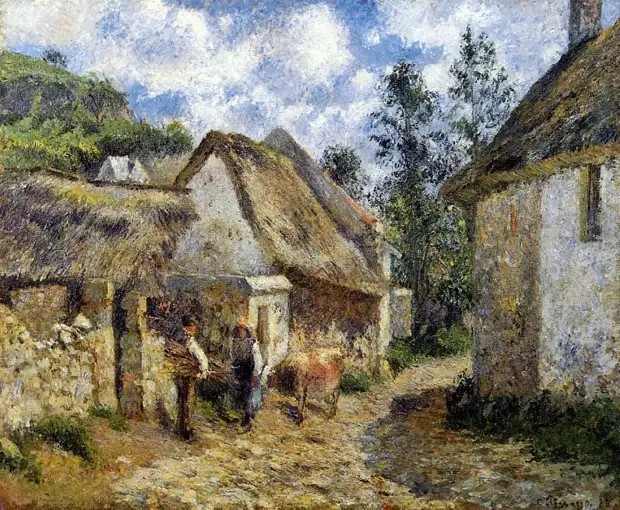 O se auala i Auvers. (1880). Pissarro, Camille