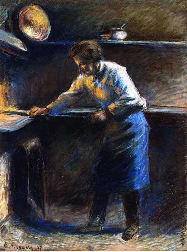 Eugene Murer i Lana Pastry Oven. (1877). Pissarro, Camille