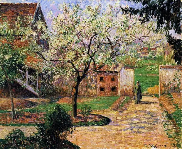 Fugalaau Plum Tree, Eragny. (1894). Pissarro, Camille