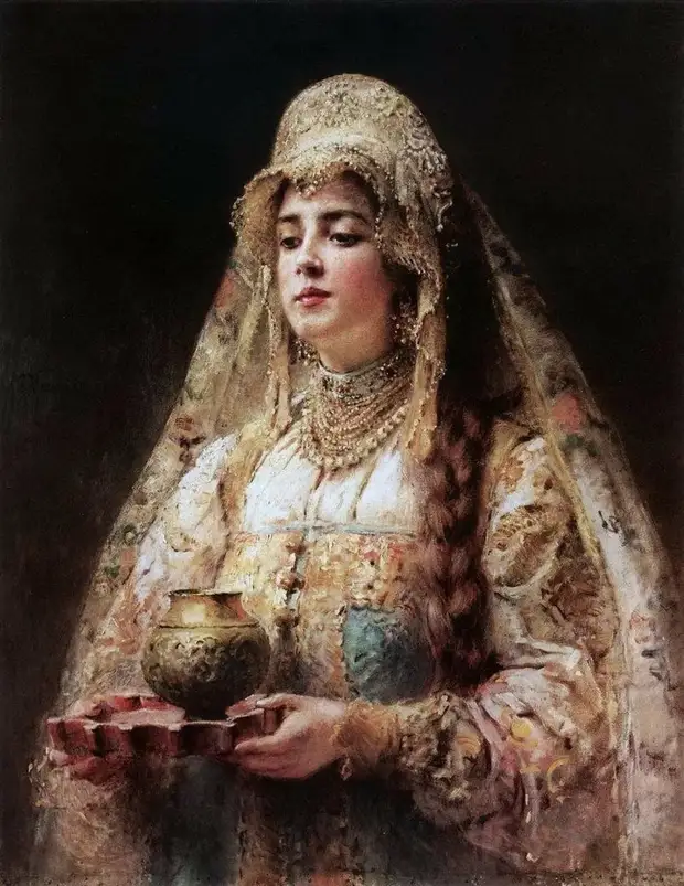 Konstantin Makovsky. "Chikho cha uchi." Zaka za m'ma 1890. Chithunzi: artchive.ru