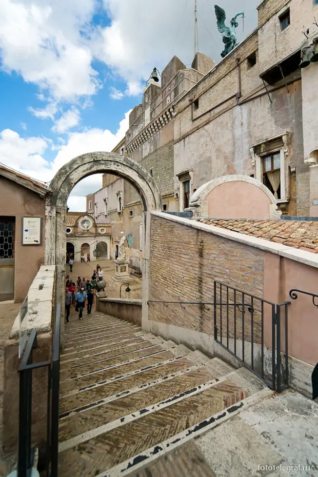 Se promener dans Rome. Château du Saint-Ange.