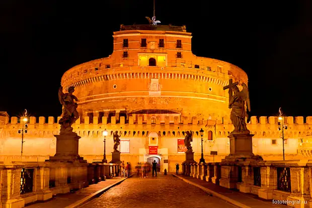 Se promener dans Rome. Château du Saint-Ange.