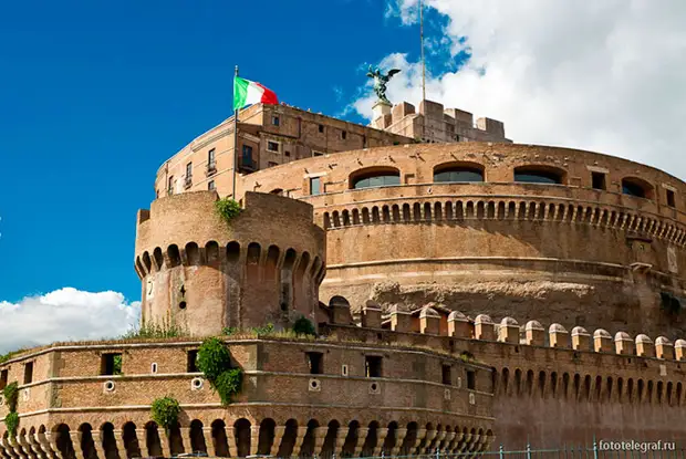 Se promener dans Rome. Château du Saint-Ange.