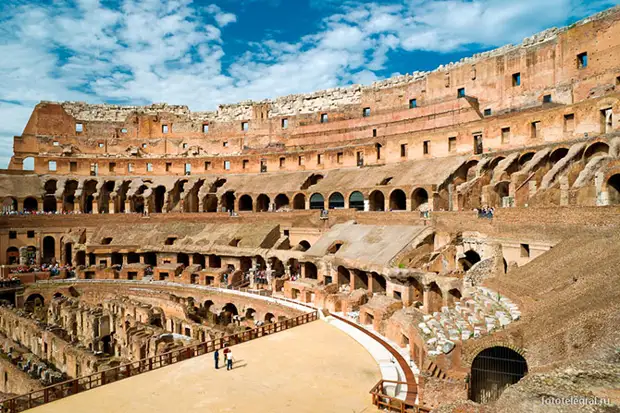 Wandelen door Rome. Coliseum