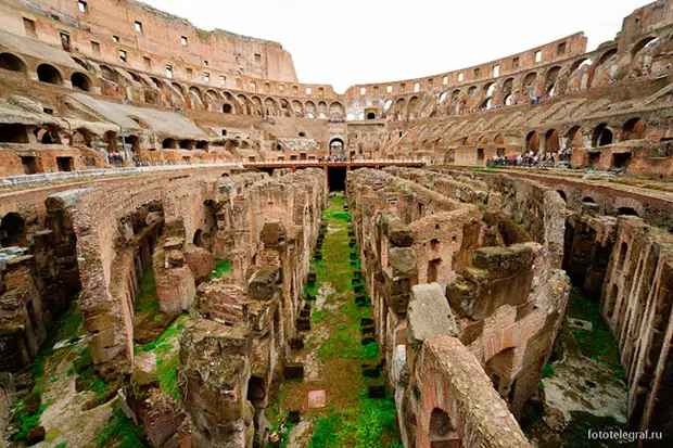 Wandelen door Rome. Coliseum