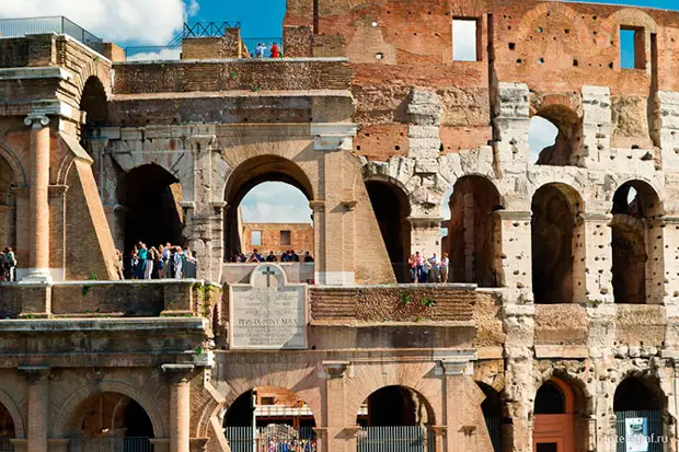 Wandelen door Rome. Coliseum