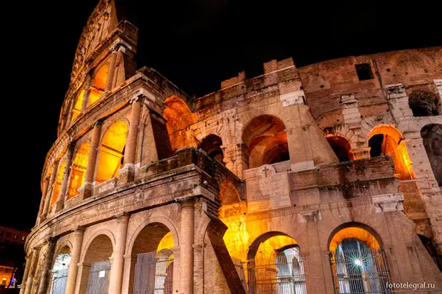 Wandelen door Rome. Coliseum