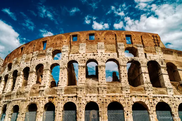 Wandelen door Rome. Coliseum