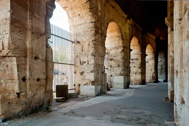 Wandelen door Rome. Coliseum