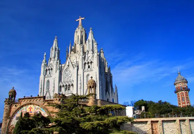 Temple du Sacré-Cœur. Barcelone. Espagne.