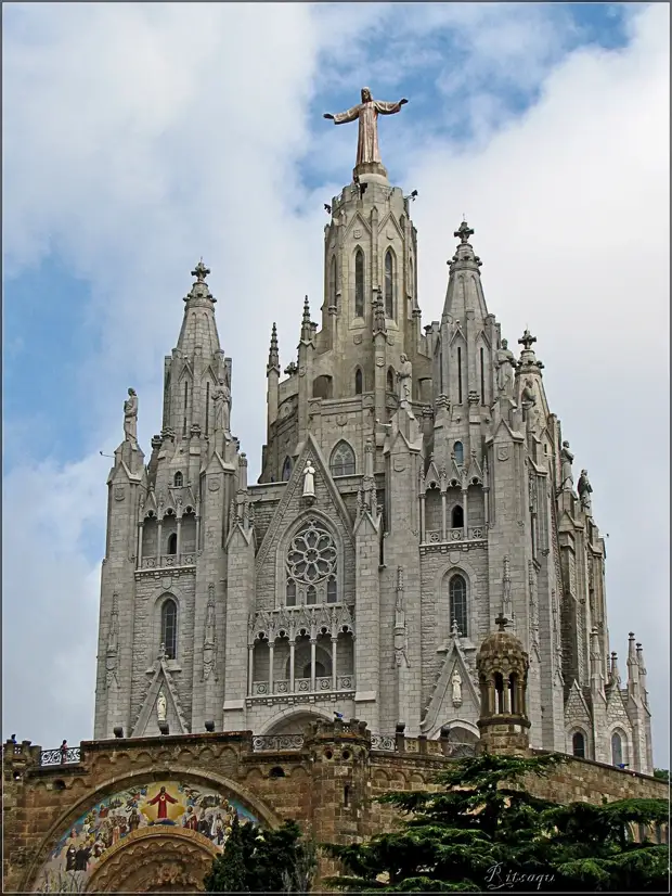 Temple du Sacré-Cœur. Barcelone. Espagne.