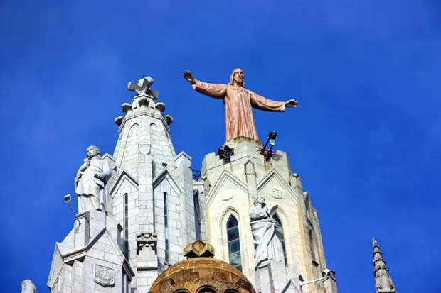 Temple du Sacré-Cœur. Barcelone. Espagne.