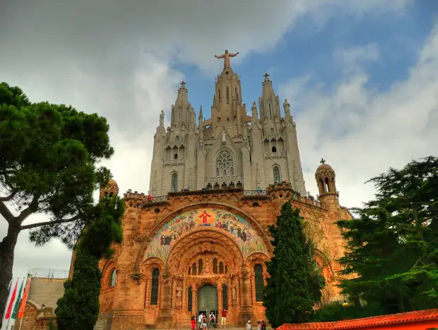 Temple du Sacré-Cœur. Barcelone. Espagne.