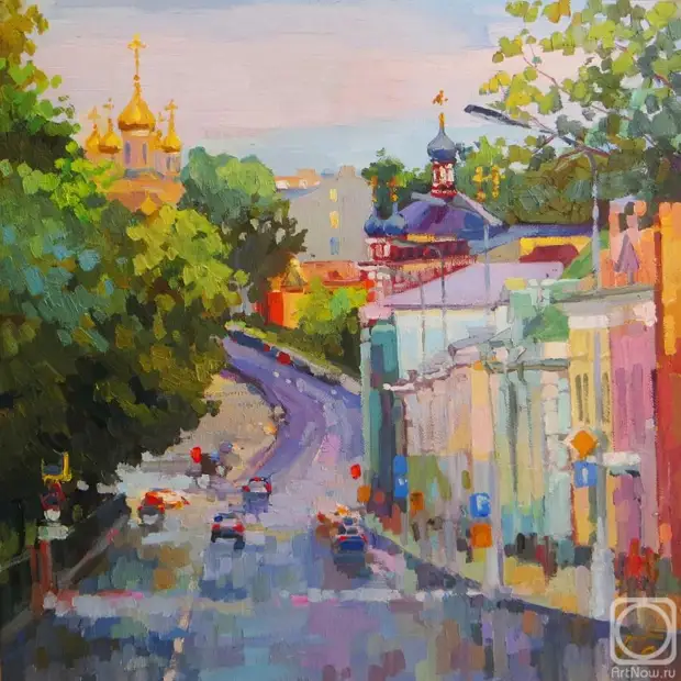 Pintura ao óleo sobre lenzo. Chizhova Victoria. De Petrovsky a Rozhdestvensky