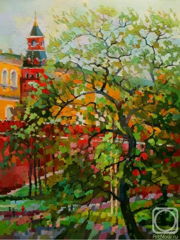 Peinture à l'huile sur toile. Chizhova Victoria. Dans le jardin Alexandre