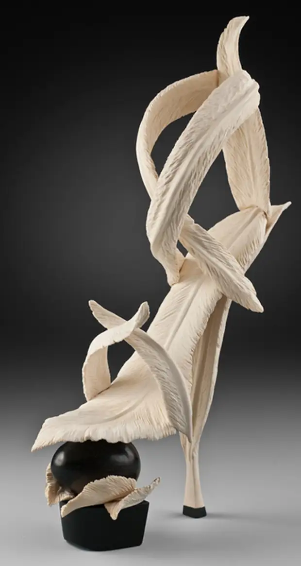 sculture in legno Denise Nielsen e George Worthington 8 (372x700, 143Kb)