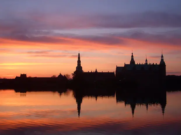 Frederiksborg-kasteel. Denemarken.