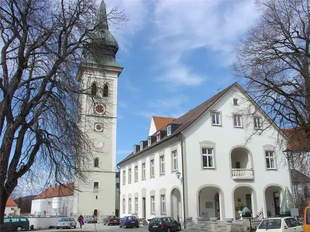 Klosterkirken i Rottenbuch. Tyskland.