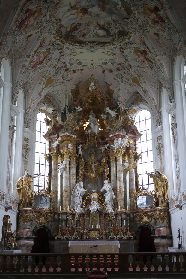 Klosterkirken i Rottenbuch. Tyskland.