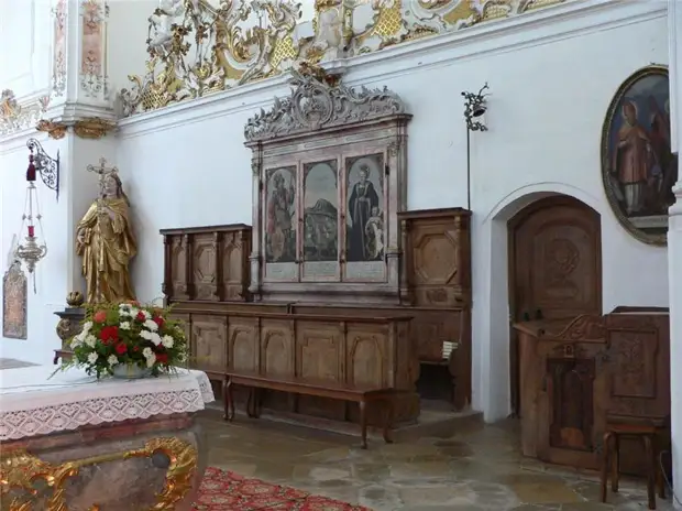 Klosterkirken i Rottenbuch. Tyskland.