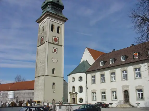 Klosterkirken i Rottenbuch. Tyskland.