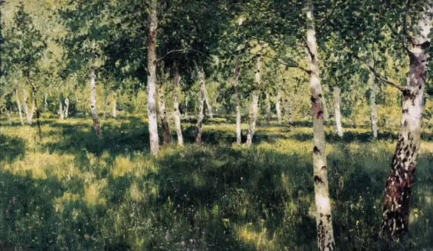 Levitan - Birch grove. 1889